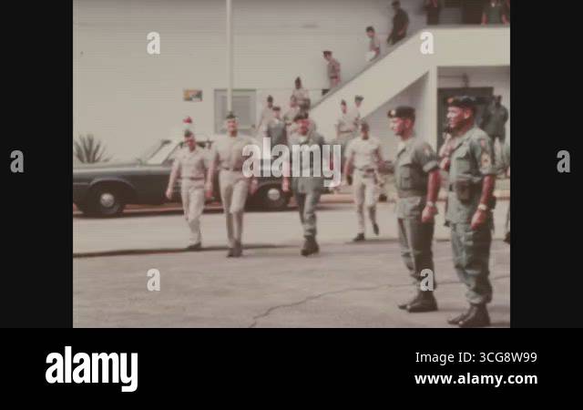 PANAMA - 1968 - General Westmoreland addresses men of a special forces ...