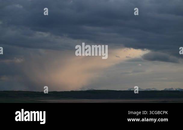 Time lapse of a storm in the Canadian foothills Stock Video Footage - Alamy