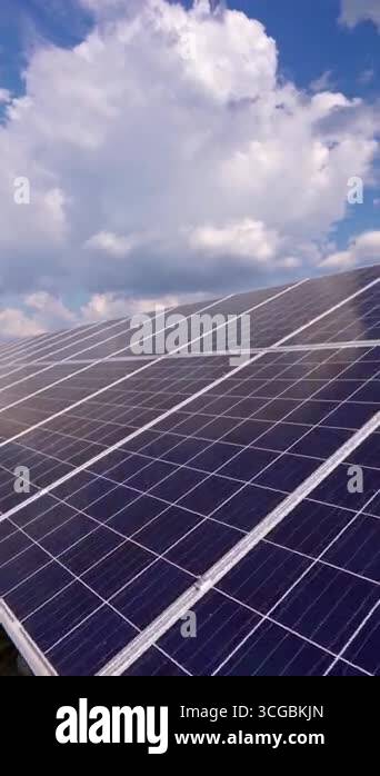Close-up solar panel at sunlight. Alternative source of energy. Innovative solar cell panel ...