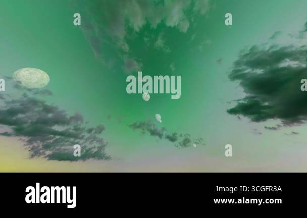 3D rendering of the sky and clouds Stock Video Footage - Alamy