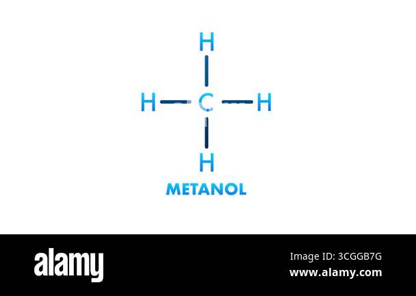 Methanol molecule structure hydrogen carbon Stock Videos & Footage - HD ...