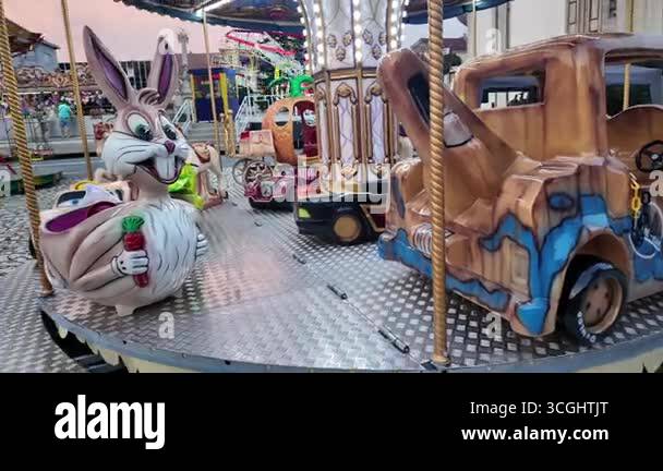 Double decker fairground roundabout Stock Videos & Footage - HD and 4K ...