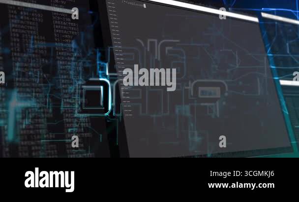 cyan grid drifting causing transparent panel flipping code scrolling ...