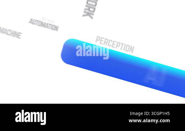 Artificial intelligence ai animated word cloud design animation kinetic ...