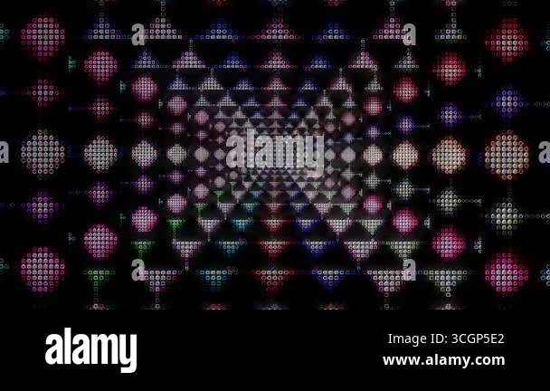 3D Abstract shining bright lines set wave, colorful, black background ...