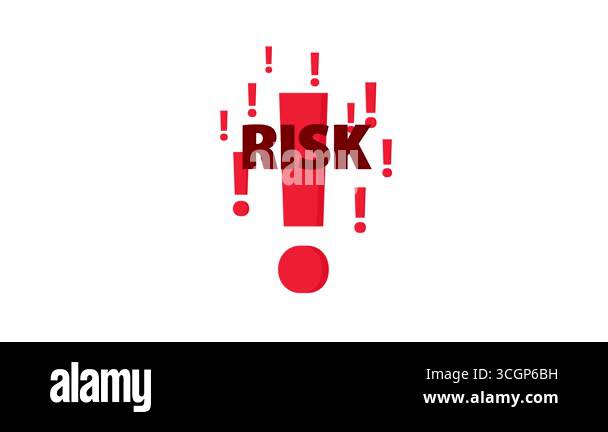 Risk alert exclamation mark symbol Stock Videos & Footage - HD and 4K ...