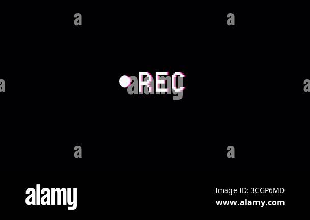 Rec, rec text camera recording icon, records icon Stock Video Footage ...