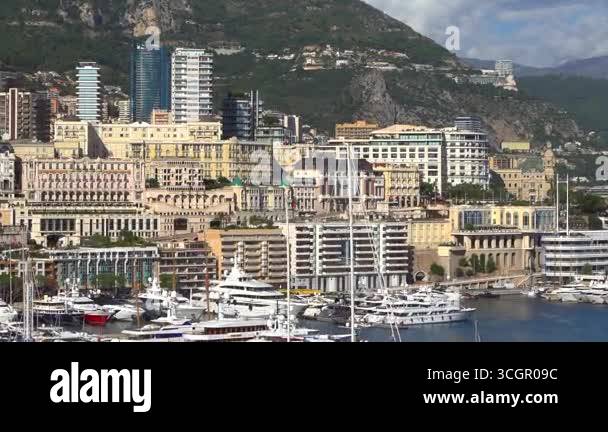 Monte Carlo, Monaco - July 4, 2025: View of buildings, high-rise towers ...
