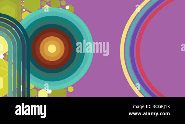 Retro 70s Background animation with Groovy 1970s art video ...