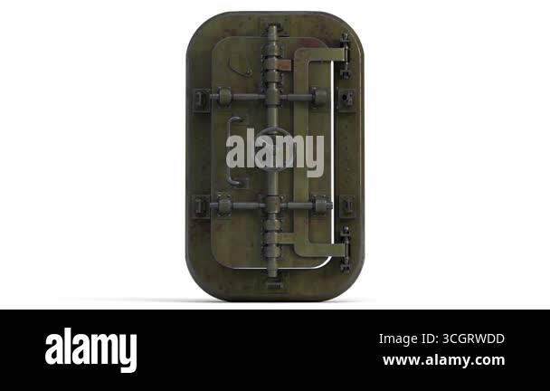old metal door opening animation Stock Video Footage - Alamy