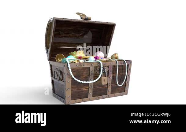 Wooden treasure chest 3d computer Stock Videos & Footage - HD and 4K ...