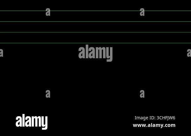 No Signal Green Lines Overlay VFX 4k Stock Video Footage - Alamy