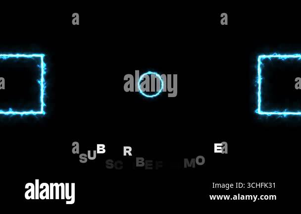 YouTube Outro Template Black Background Video End Screen Stock Video ...