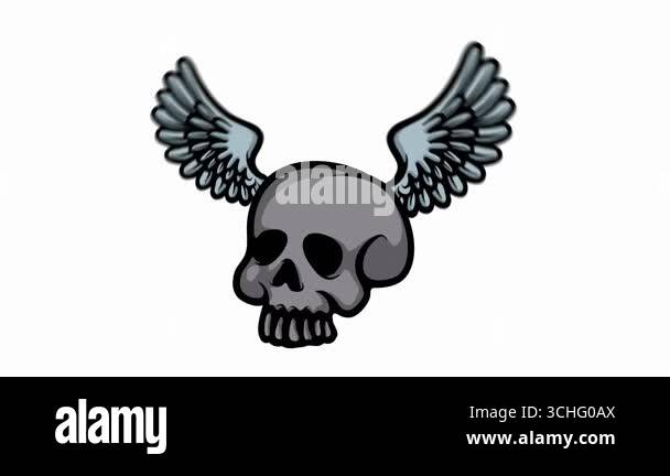 Skull and wings Stock Videos & Footage - HD and 4K Video Clips - Alamy