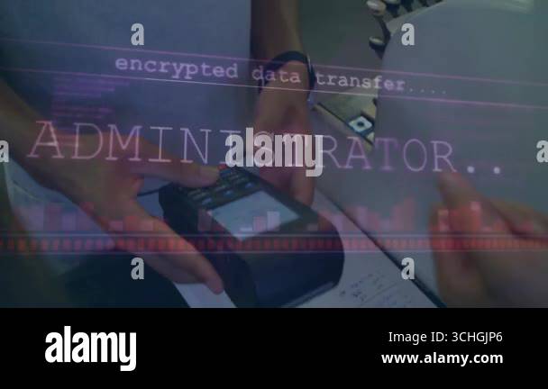Man using scanner scanning smartwatch activating overlay showing data ...