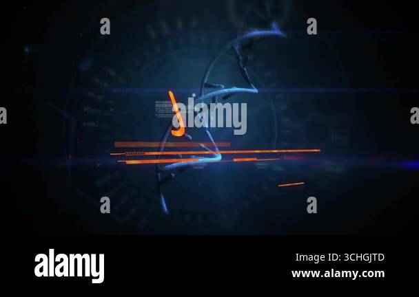 Helix rotating in interface sliding bars morphing into pulsing DANGER ...