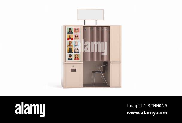 Public passport photo machine Stock Videos & Footage - HD and 4K Video ...