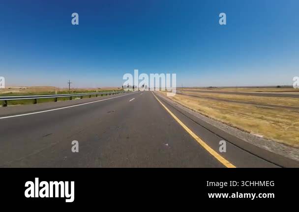 Central California Freeway 5 South and 580 Junction 02 Rear View ...
