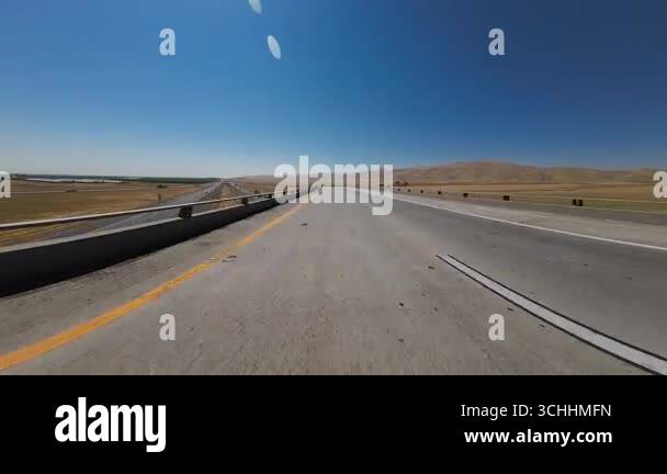 Central California Freeway 5 South and 580 Junction 01 Front View ...