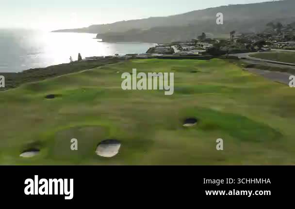 Aerial Shot of Trump Golf Club Los Angeles Elevate California USA Stock ...