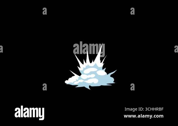 High-quality 2D cartoon smoke FX pack in 4K. Hand-drawn smoke bursts ...