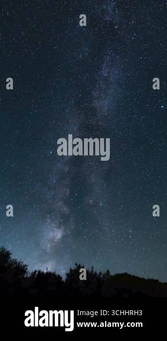 Vertical Astrophotography Milky Way Galaxy August Southwest Sky Time ...