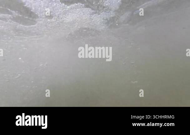 Underwater Bubbles Slow Motion x4 Filmed at 120fps White Stock Video ...