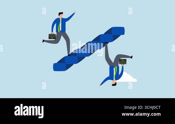 Ambitious cartoon businessman climbing Stock Videos & Footage - HD and ...