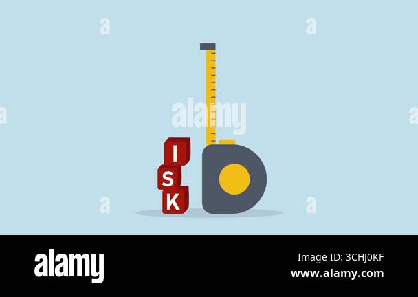 Risk assessment, 4k animation of Businessman investor assesses risk by ...