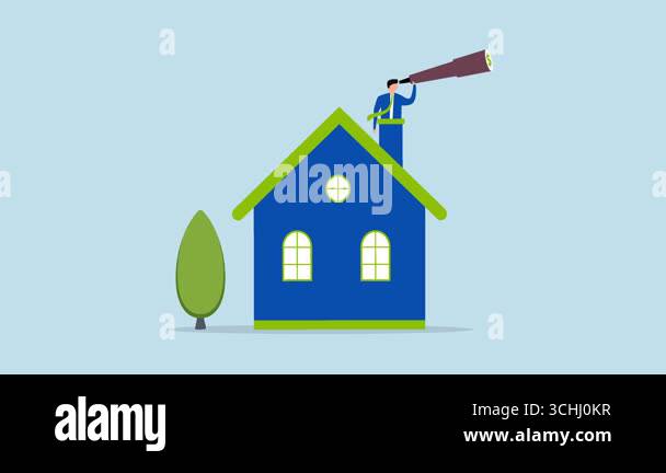 Real estate and housing investment opportunity, 4k animation of ...