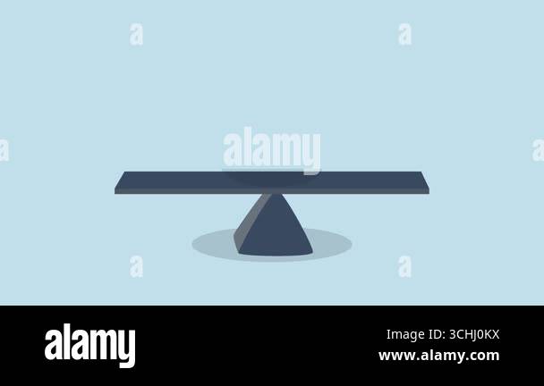 Work life balance, 4k animation of successful businessman contemplates ...