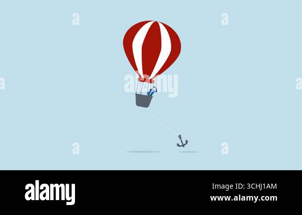 Problem or trouble to prevent business to grow up, 4k animation of ...