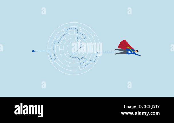 Expertise skill to solve business problem, 4k animation of businessman ...