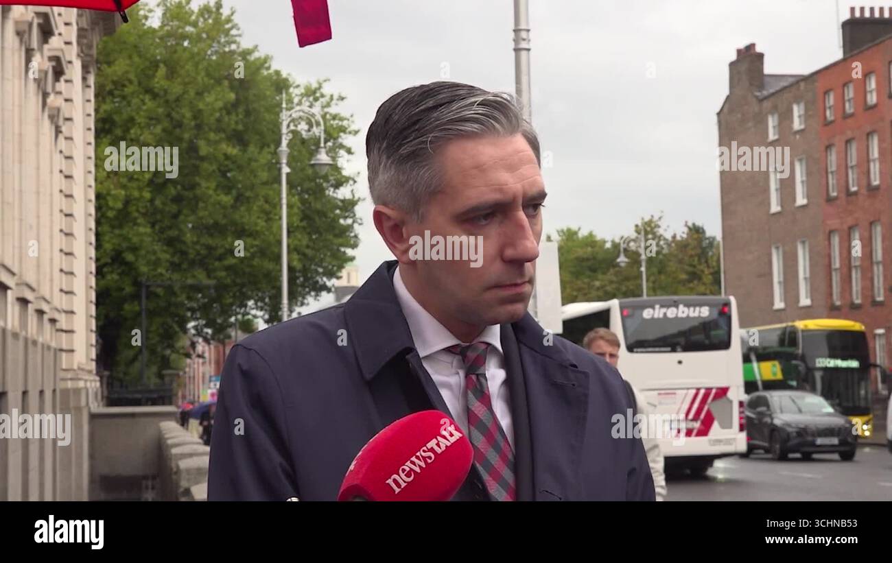 Simon Harris breaks ‘dignified silence’ on threats to politicians Stock ...