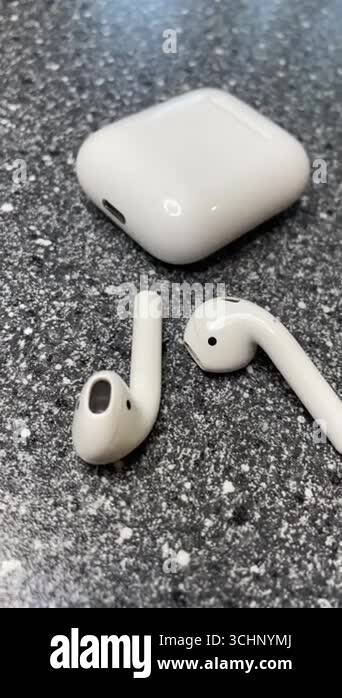 headphones, sound, listen, airpods, Apple, music Stock Video Footage ...