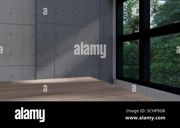empty interior room shadow wall space background mock up architecture ...