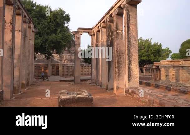 Ruins of Sanchi Stupa, The main stupa a 2200 year old Buddhist monument ...