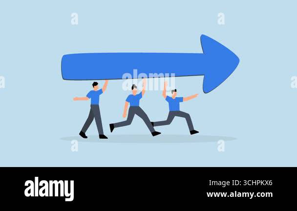 Teamwork arrow Stock Videos & Footage - HD and 4K Video Clips - Alamy