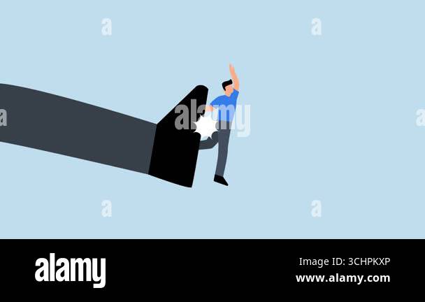 Being fired from work, An angry giant boss kick fired fired employee ...