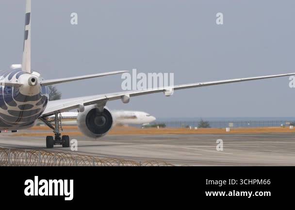 PHUKET, THAILAND - FEBRUARY 17, 2025: Airplane Finnair Airbus A350, OH ...