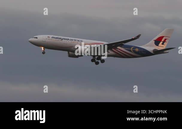 KUALA LUMPUR, MALAYSIA - JANUARY 13, 2025: Side view, Airbus A330 of ...