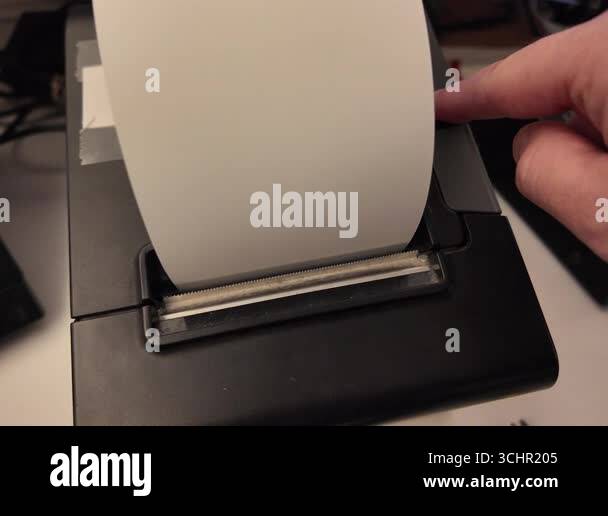 Showcasing a thermal printers full capabilities, including paper ...