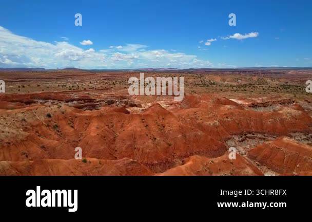 4K Aerial Drone video of a breathtaking red canyon in Utah desert with ...