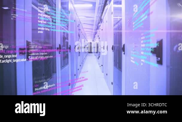 Static server corridor view starting code overlays fading in and ...