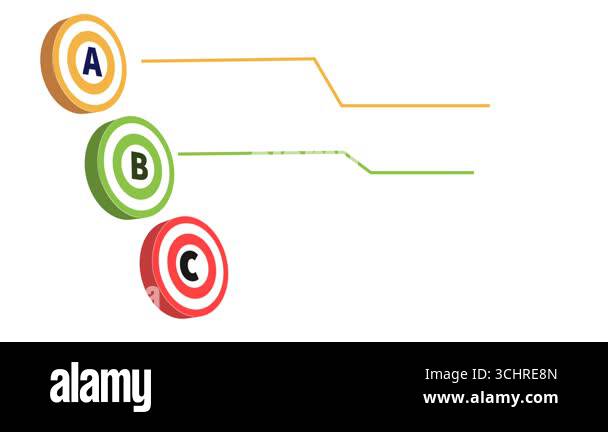 Animated flowchart icons. Work process flow animation. Step-by-step ...