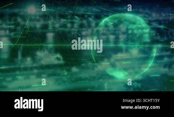 Waveform crossing center starting green sphere glowing while readouts ...