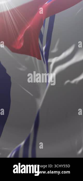 Artigas Department Flag, Uruguay. Loop. 4K Vertical Stock Video Footage ...