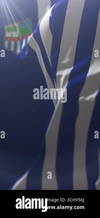 Rivera Department Flag, Uruguay. Loop. 4K Vertical Stock Video Footage ...