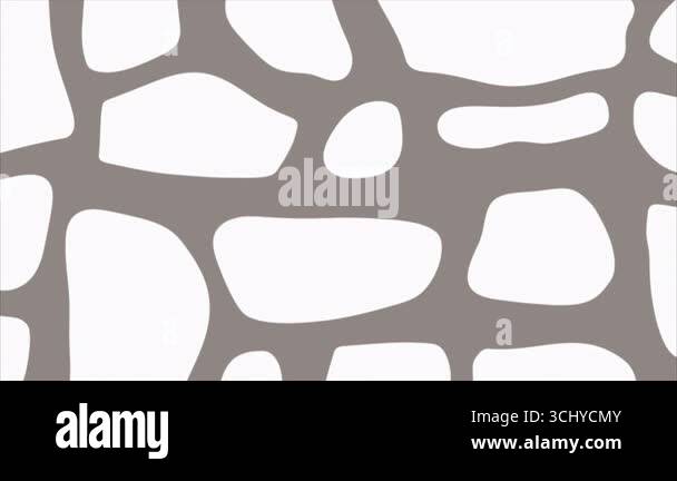 Abstract Organic Blob Shapes Animation. Minimal Gray And White Fluid ...