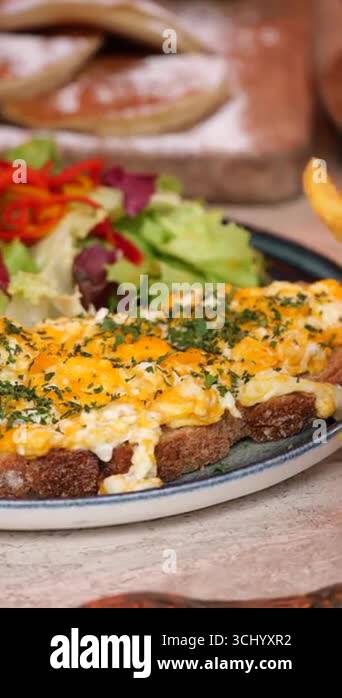 Enjoy mouthwatering plate melted cheese Stock Videos & Footage - HD and ...